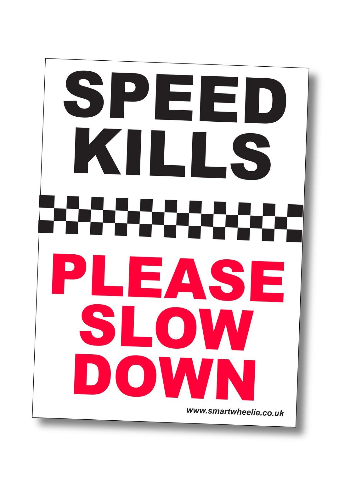speed kills wheelie bin sticker